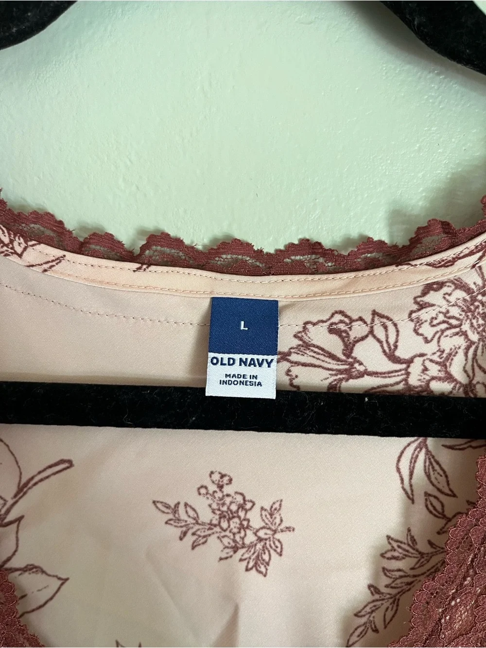 Old Navy | Dresses | Nwt Old Navy Blush Pink Silk Dress With Maroon ...